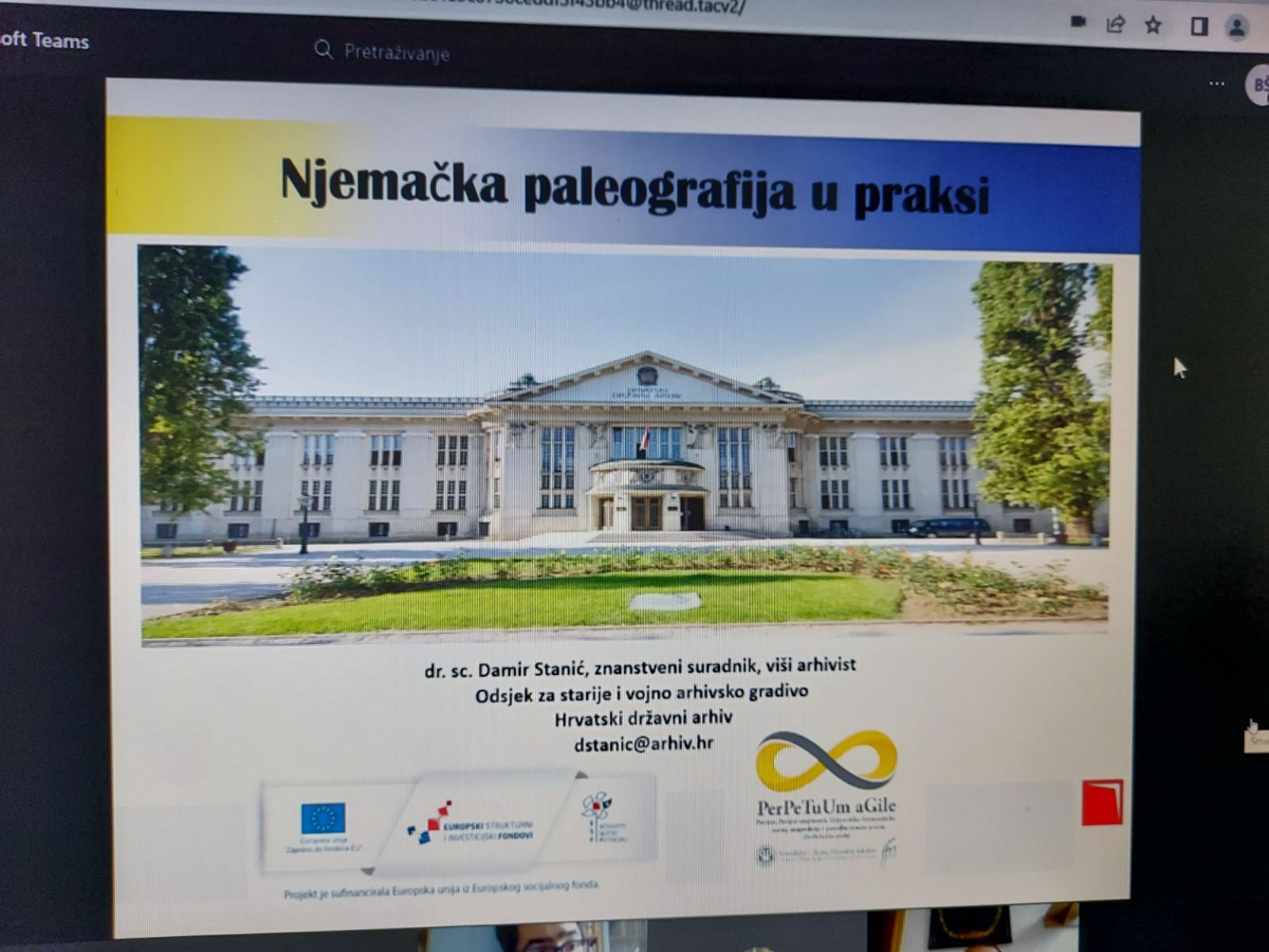 Gostujuće predavanje "Njemačka paleografija u praksi", FFRI, 10.6.2022. - Perpetuum Agile